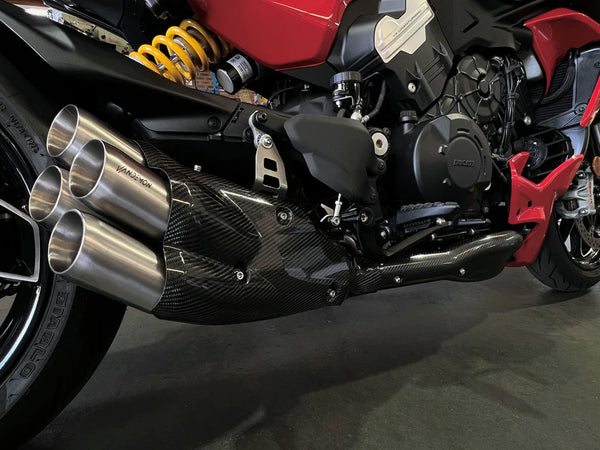 Vandemon Stealth Bimodal Quattro Titanium Exhaust for Ducati Diavel V4 ...