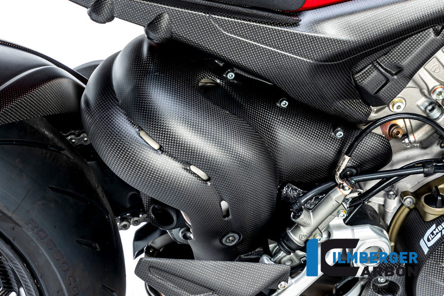 Ilmberger Carbon Fibre Exhaust Protection For Ducati Streetfighter V4 – superbikestore