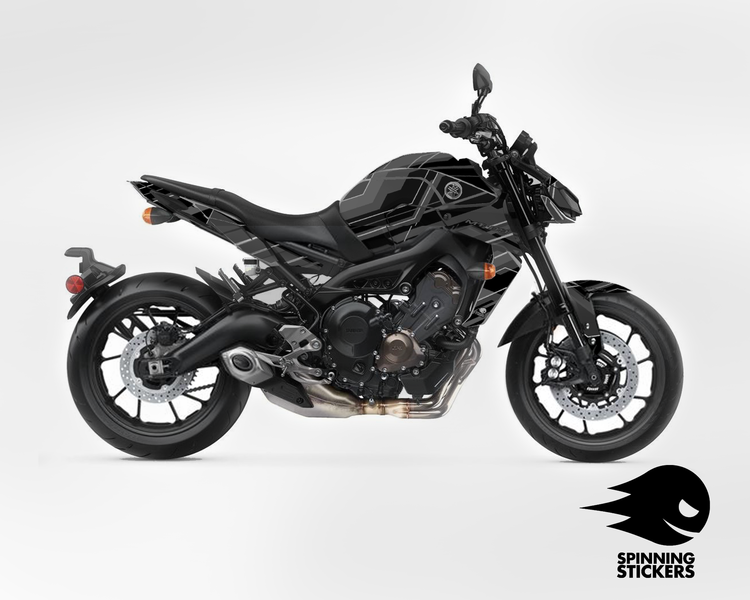 Spinning Stickers Organized chaos Graphics Kit For Yamaha MT 09 2017-2 ...