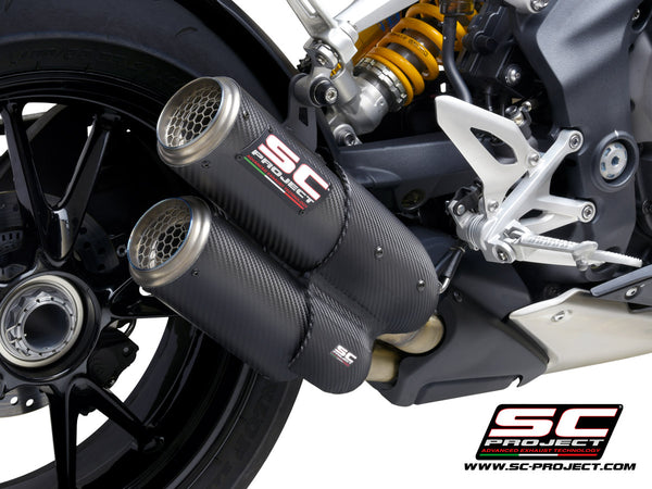 SC Project Twin CR-T Slip-On Exhaust for Triumph Speed Triple 1200 RS ...