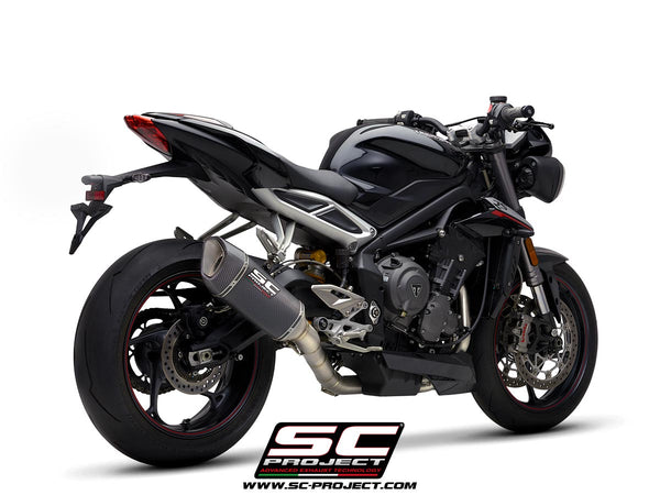 SC Project SC1-R Full Exhaust System 3-1 For Triumph Street Triple RS ...