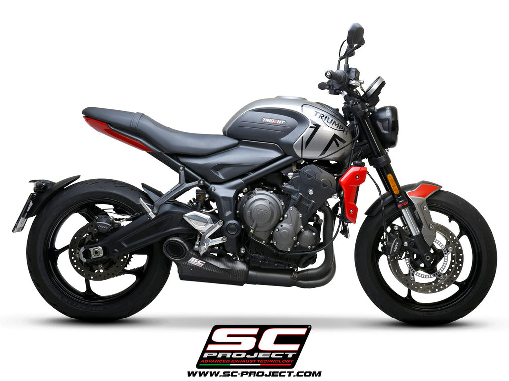 SC Project STR-1 Full Exhaust System for Triumph Trident 660 2021-23 ...
