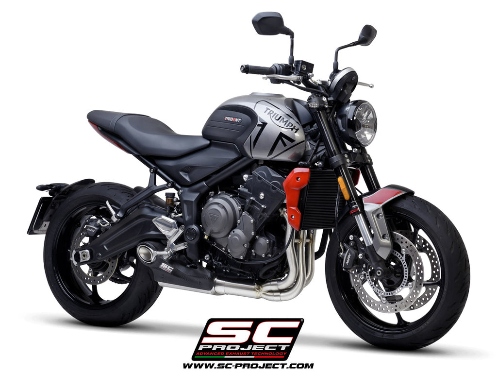 SC Project STR-1 Full Exhaust System for Triumph Trident 660 2021-23 ...